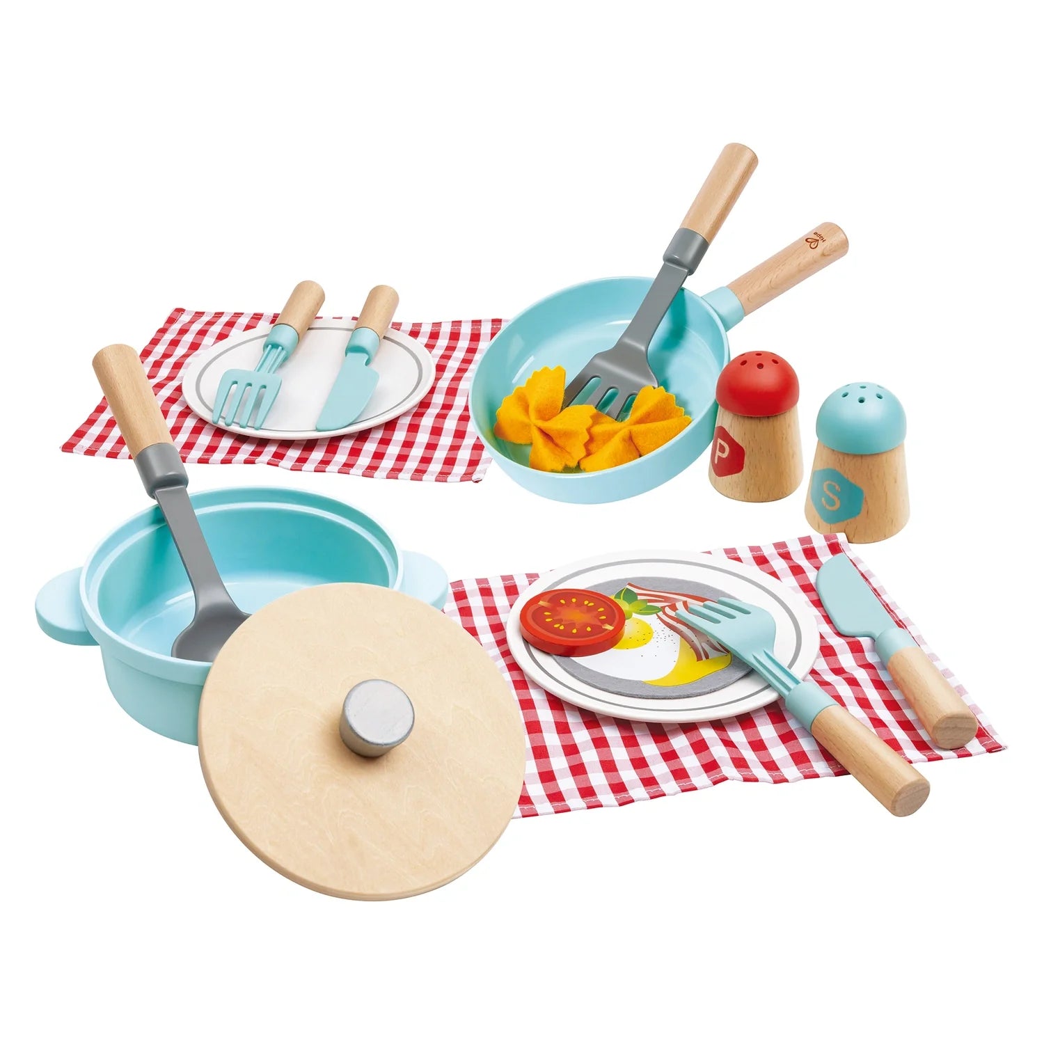 Cook & Serve Set – Wooden Kitchen Play Set for Kids – Hape
