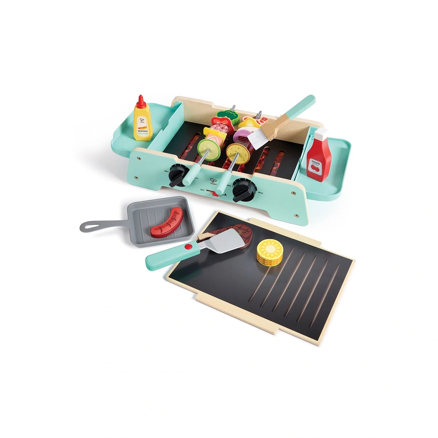 Sizzling Griddle & Grill BBQ – Interactive Toy for Pretend Play – Hape